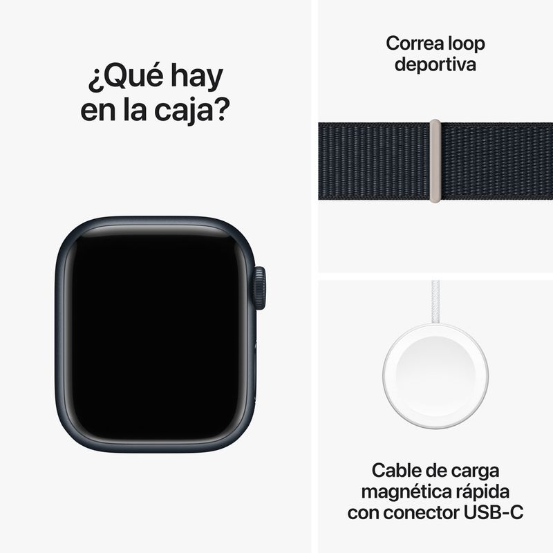 Apple Watch Serie 9 GPS + Cellular Con Caja de Aluminio 41 MM Y Correa Loop Deportiva