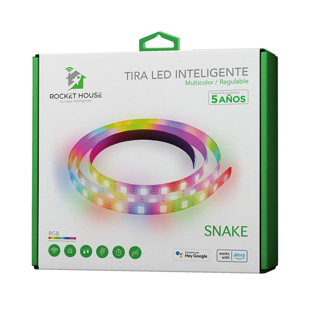 Tira De Luz Led Wifi Snake En Blanco
