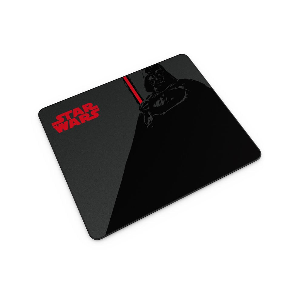 Mouse Pad Arena Darth Vader Medium En Negro Con Rojo