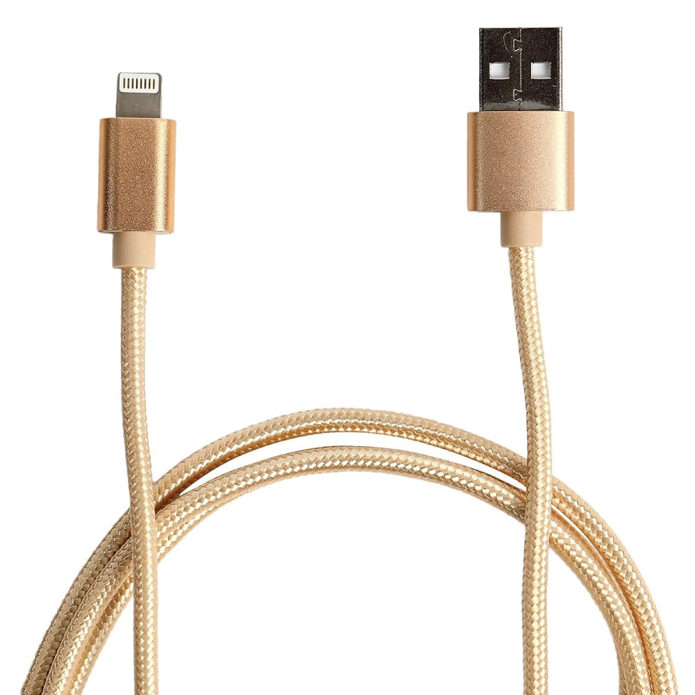 Cable Sync & Charge Lightning (1M) En Color Oro