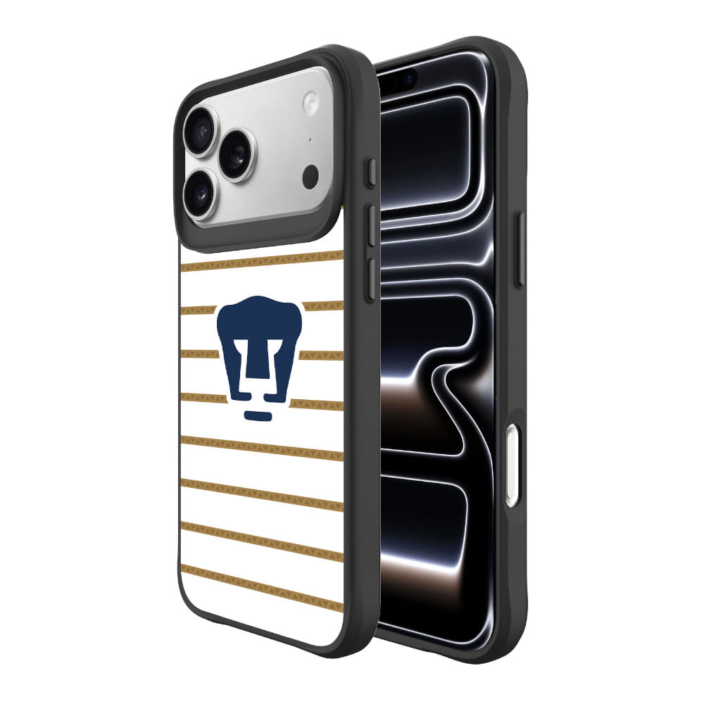 Funda Para iPhone 17 Pro Max Club Pumas En Marco Negro